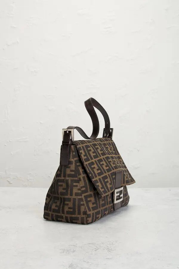 Fendi Zucca Mama Forever Baguette Shoulder Bag