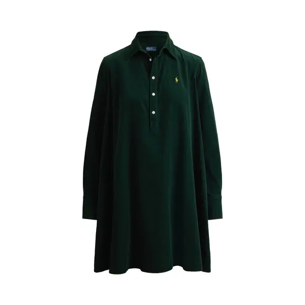 Ralph Lauren Corduroy Pleated Shirtdress