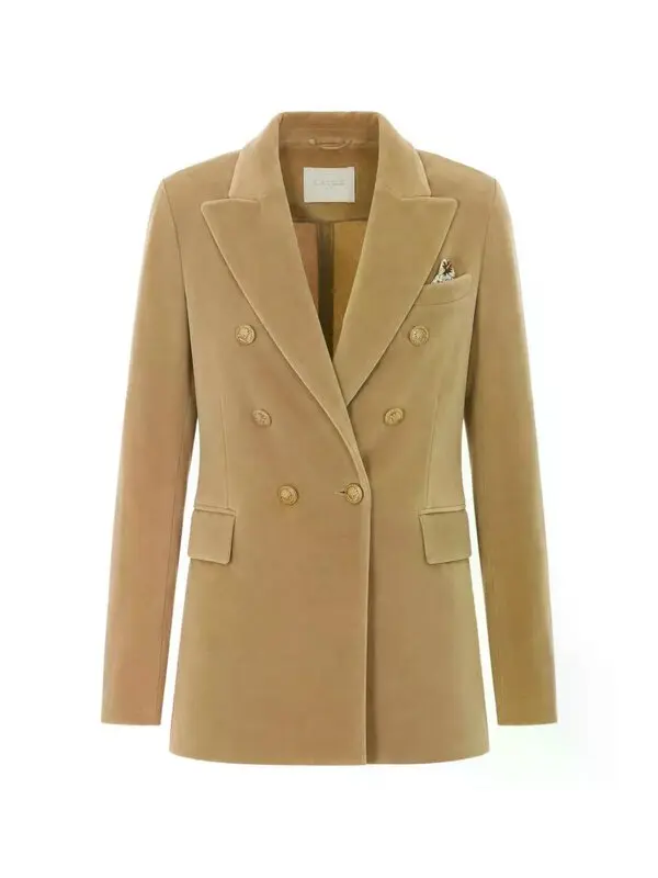 CIRCOLO 1901 Double-breasted Velvet Blazer