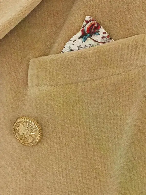 CIRCOLO 1901 Double-breasted Velvet Blazer