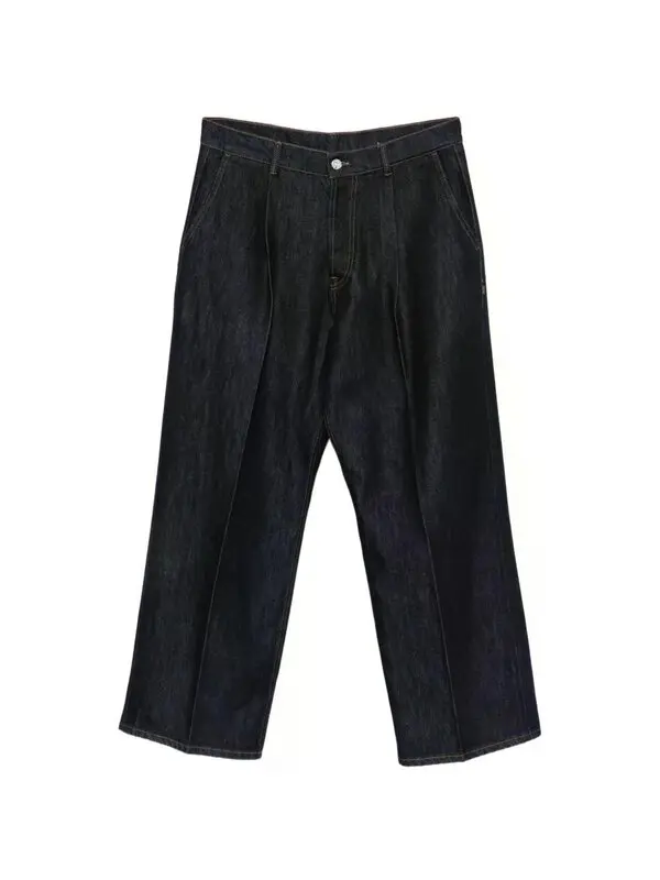 NINE:INTHE:MORNING Pleated Wide-leg Jeans