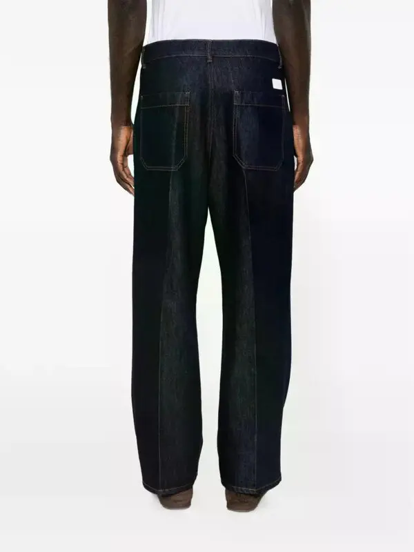 NINE:INTHE:MORNING Pleated Wide-leg Jeans