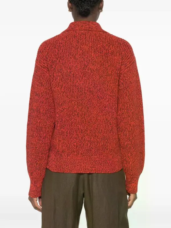 TELA Beni Marl-knit V-neck Sweater