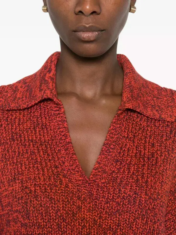 TELA Beni Marl-knit V-neck Sweater