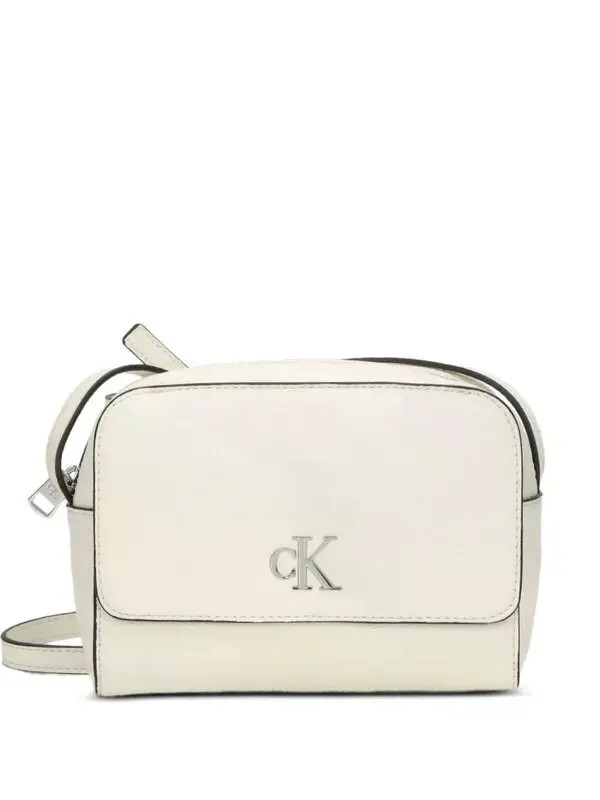 Calvin Klein Plaque Cross Body Bag - Neutrals