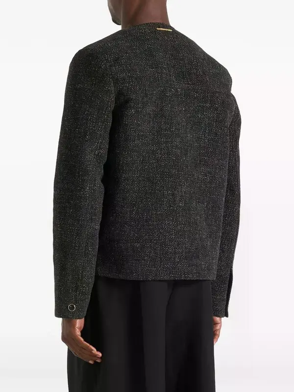 Manière De Voir Melvin Textured Jacket - Black