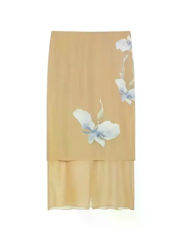 Givenchy Iris Layered Midi Skirt