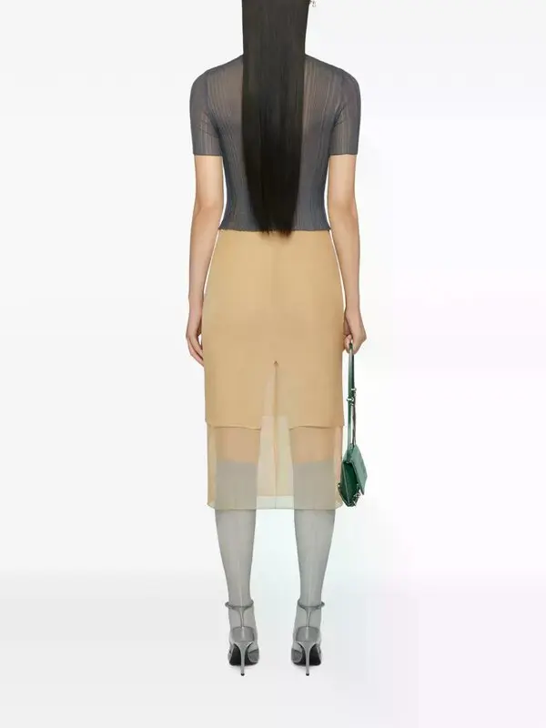 Givenchy Iris Layered Midi Skirt