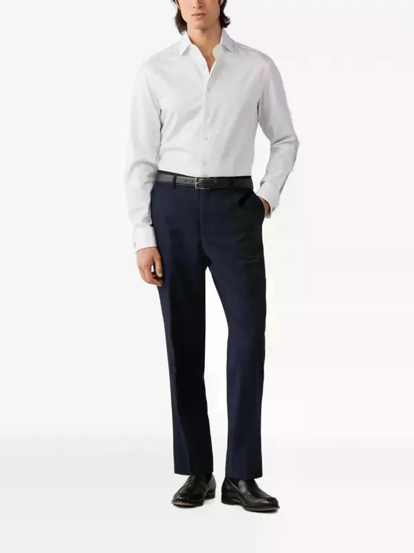 HACKETT LONDON Herringbone Cotton Shirt