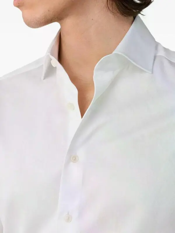 HACKETT LONDON Herringbone Cotton Shirt