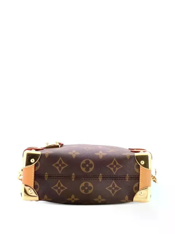 LOUIS VUITTON Side Trunk Handbag Monogram Canvas Pm Shoulder Bag - Brown