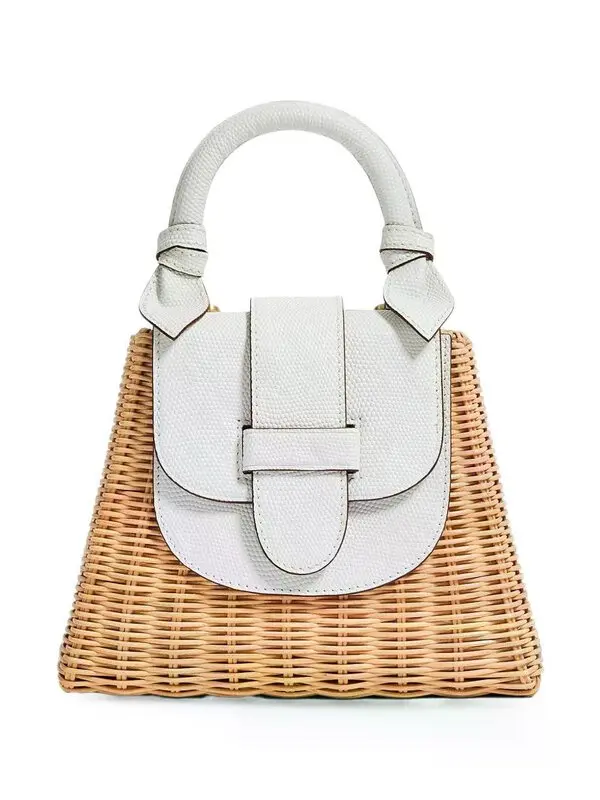 Pamela Munson Petite Lady Rattan Top Handle Bag