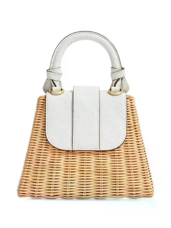 Pamela Munson Petite Lady Rattan Top Handle Bag