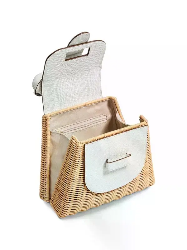 Pamela Munson Petite Lady Rattan Top Handle Bag
