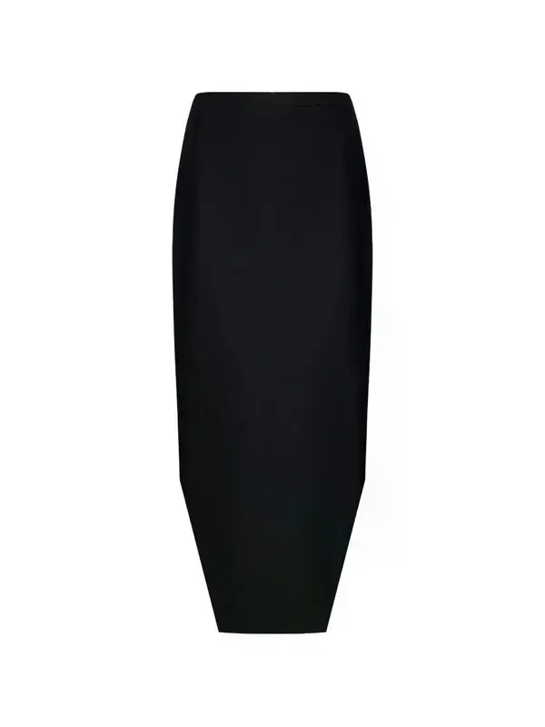 Givenchy Front Kick Midi Skirt - Black