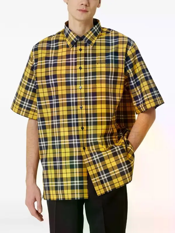 Givenchy Check-pattern Short-sleeve Shirt