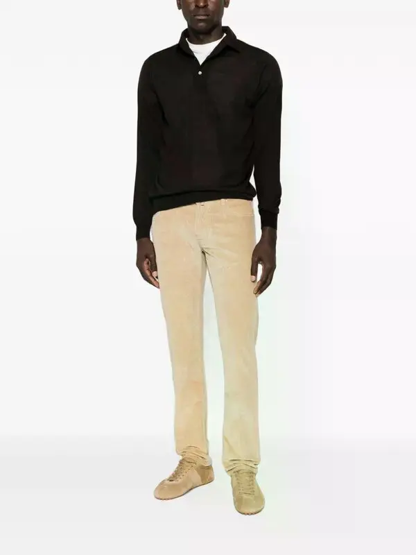 Jacob Cohen Bard Corduroy Logo-patch Trousers