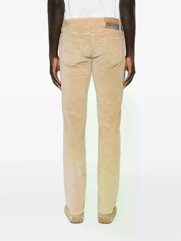 Jacob Cohen Bard Corduroy Logo-patch Trousers