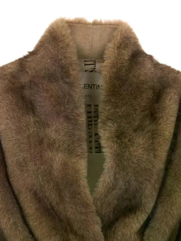 VALENTINI 1972 Belted Faux-fur Jacket