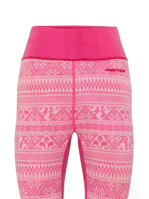 Kari Traa Fair-isle Pattern Performance Leggings