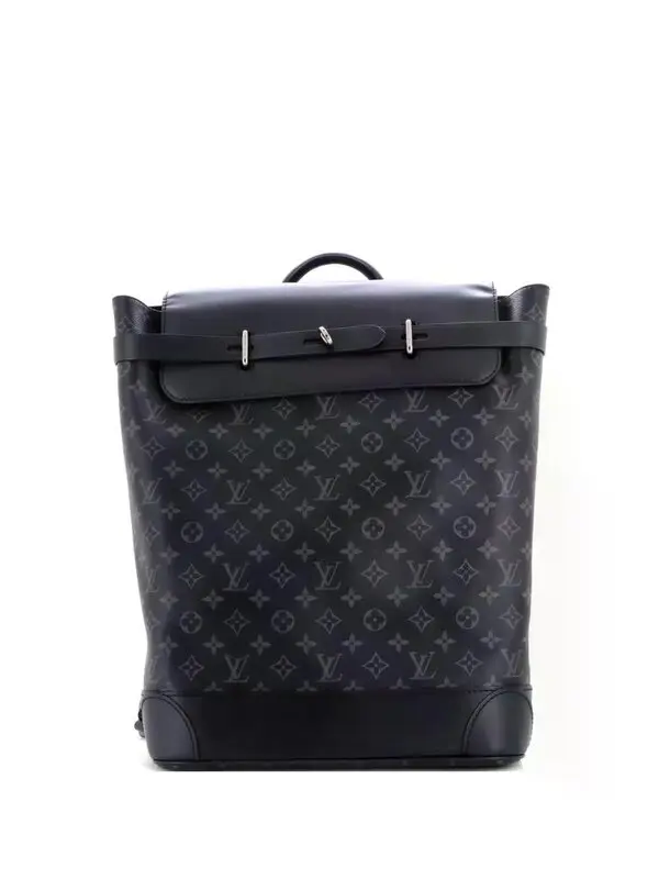 LOUIS VUITTON Steamer Monogram Eclipse Canvas Backpack - Black