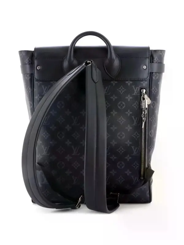 LOUIS VUITTON Steamer Monogram Eclipse Canvas Backpack - Black