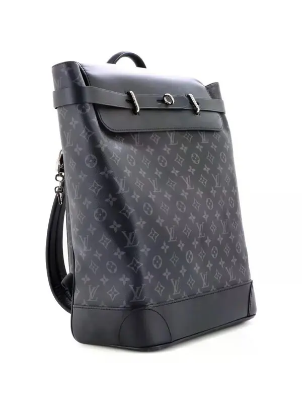 LOUIS VUITTON Steamer Monogram Eclipse Canvas Backpack - Black