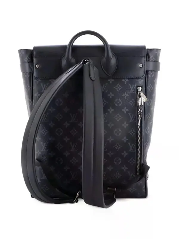 LOUIS VUITTON Steamer Monogram Eclipse Canvas Backpack - Black