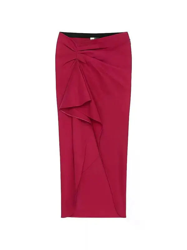 Givenchy Ruffled Asymmetric Midi Skirt