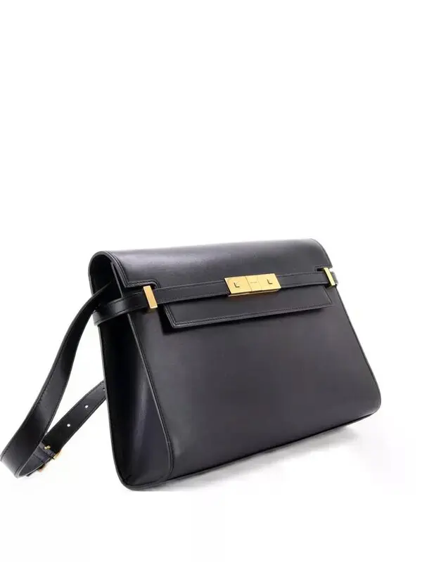 Saint Laurent Leather Manhattan Medium Shoulder Bag - Black