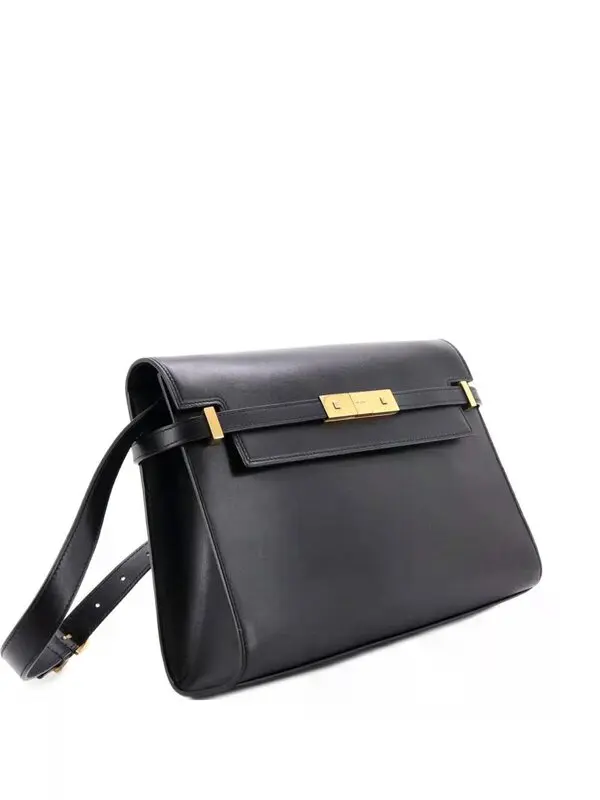 Saint Laurent Leather Manhattan Medium Shoulder Bag - Black