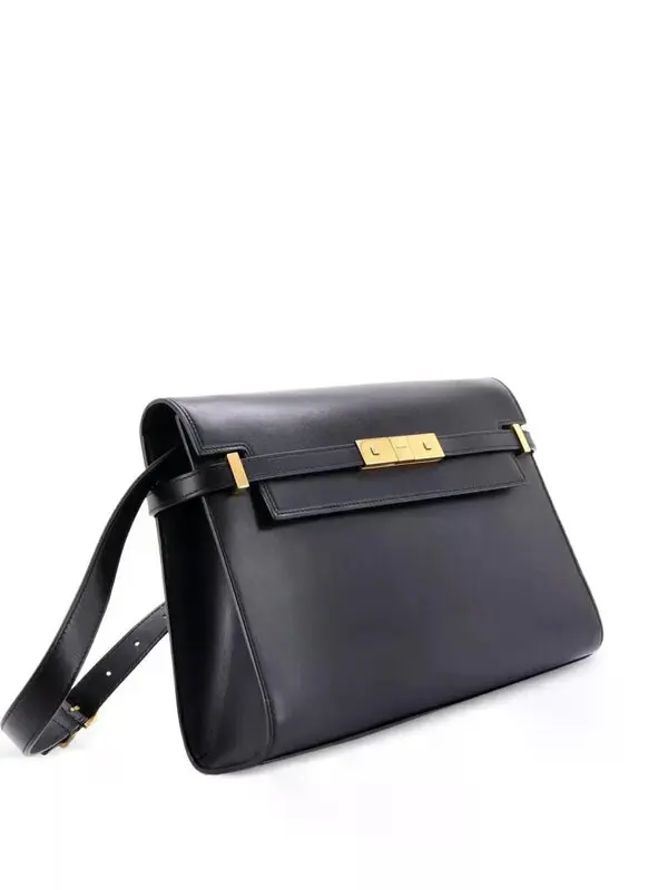 Saint Laurent Leather Manhattan Medium Shoulder Bag - Black