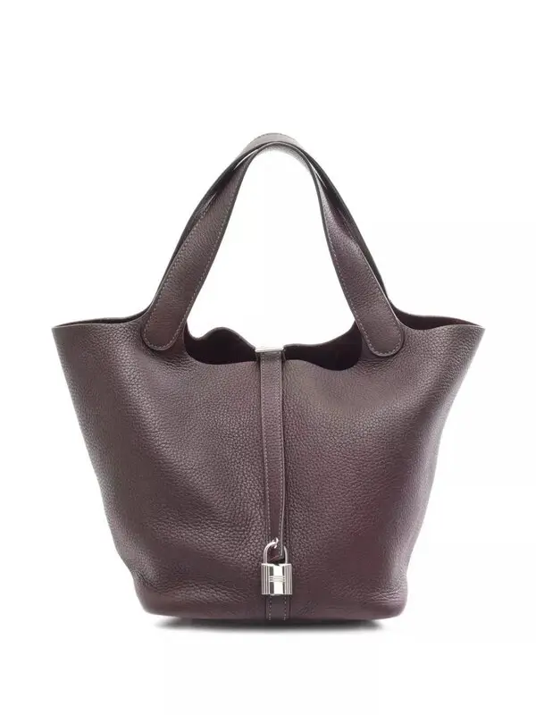 Hermès Clemence Picotin Lock Tote Bag - Brown