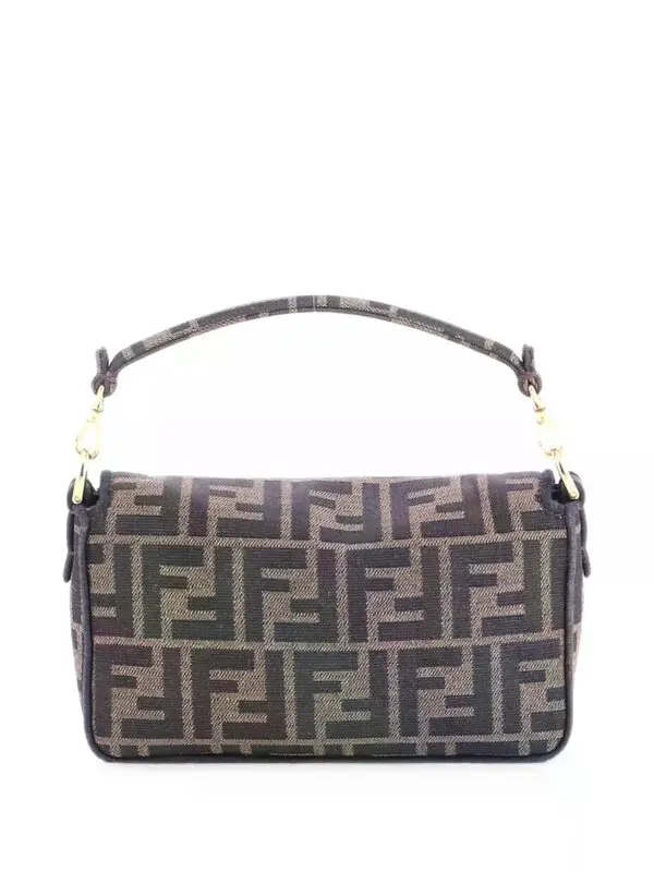 Fendi Baguette Nm Bag Zucca Canvas Mini Crossbody Bag