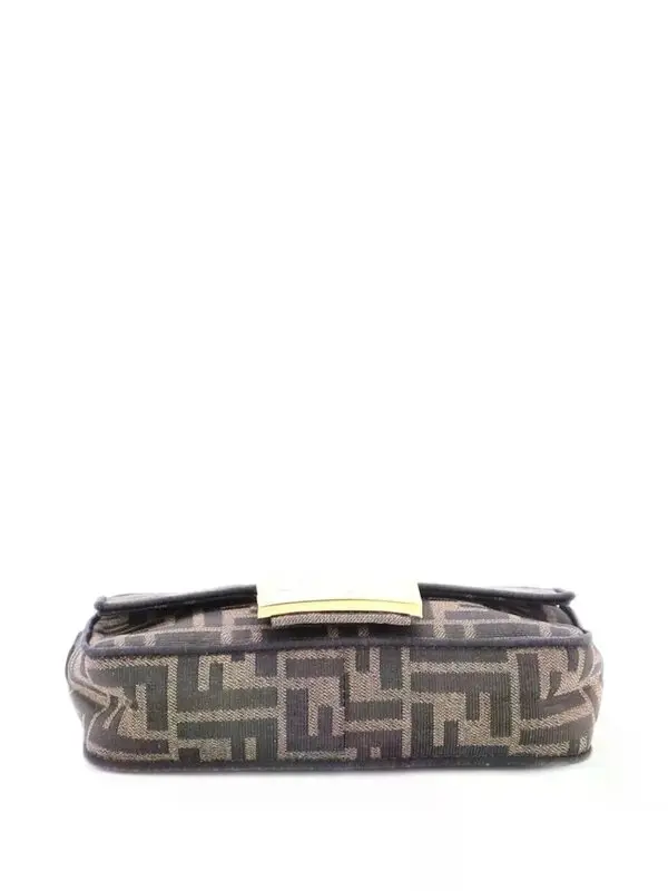 Fendi Baguette Nm Bag Zucca Canvas Mini Crossbody Bag