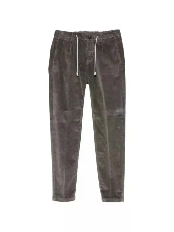 Eleventy Corduroy Drawstring Trousers - Grey