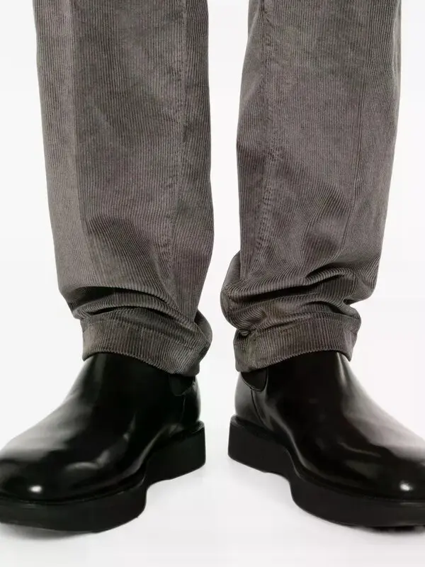 Eleventy Corduroy Drawstring Trousers - Grey