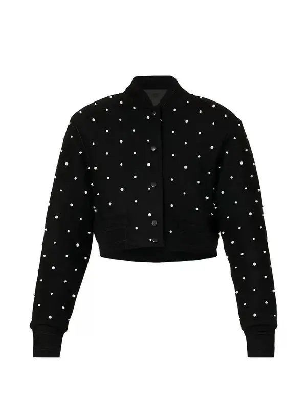 Givenchy Pearl-embellished Satin Bomber Jacket