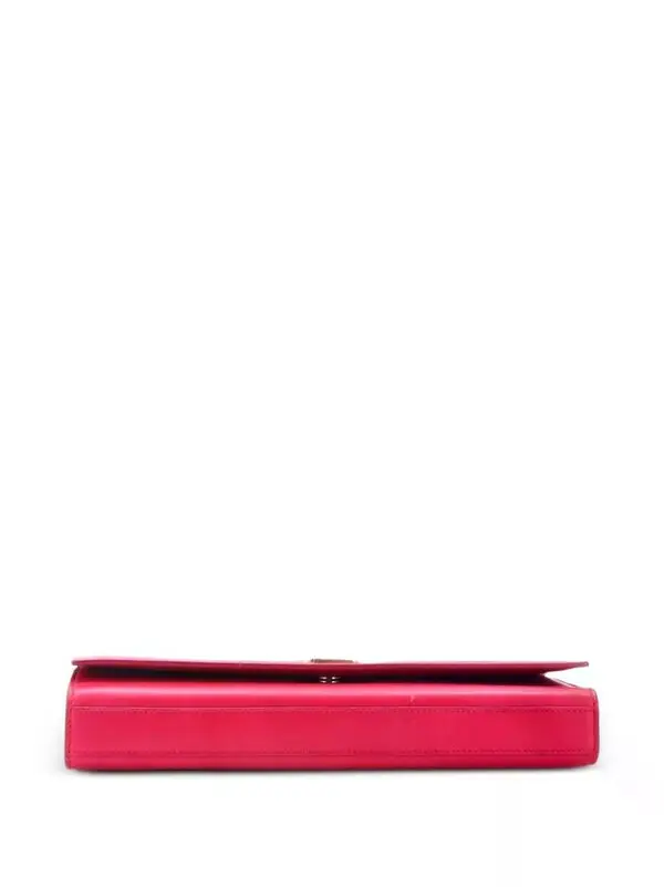 Saint Laurent Classic Monogram Leather Long Clutch Bag - Pink