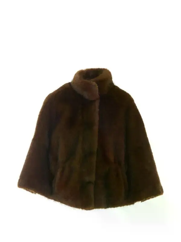 VALENTINI 1972 Funnel-neck Concealed-fastening Jacket - Brown