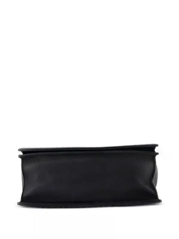 LOUIS VUITTON Cour Marly Handbag Leather With Studded Detail Mm Shoulder Bag - Black