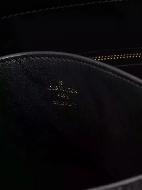 LOUIS VUITTON Cour Marly Handbag Leather With Studded Detail Mm Shoulder Bag - Black
