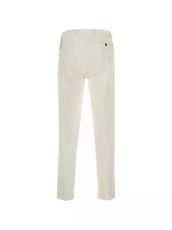 MICHAEL COAL Pleated Turn-up Trousers