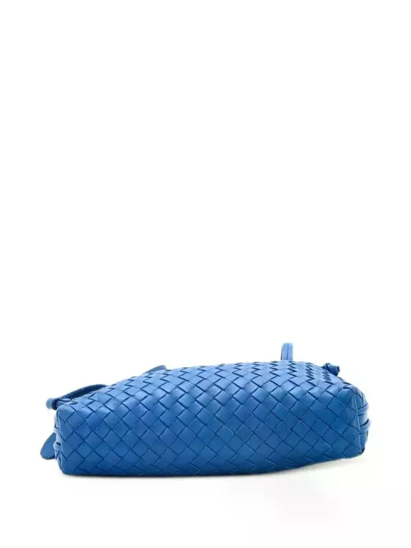 Bottega Veneta Intrecciato Nappa Small Cross Body Bag - Blue