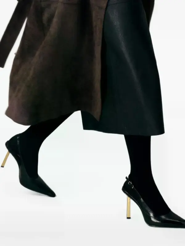 POTAMY Embossed Slingback Pumps