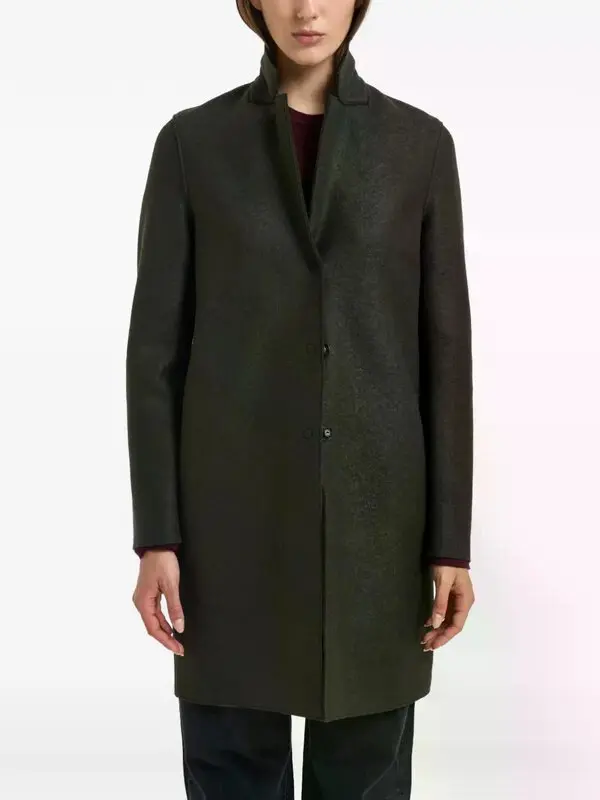 Harris Wharf London Coocun High-neck Single-breasted Coat