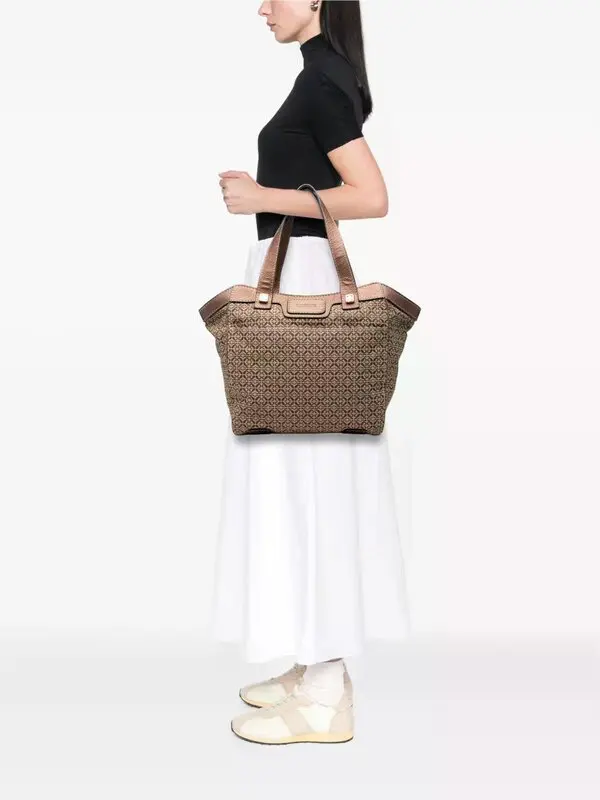 Loewe 2007 Anagram Canvas Tote Bag - Brown