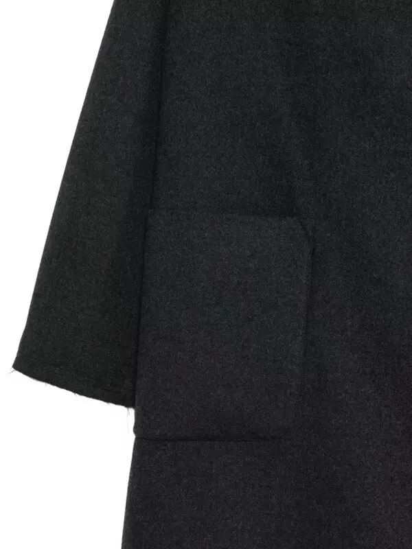 Dusan High-neck Patch-pocket Coat