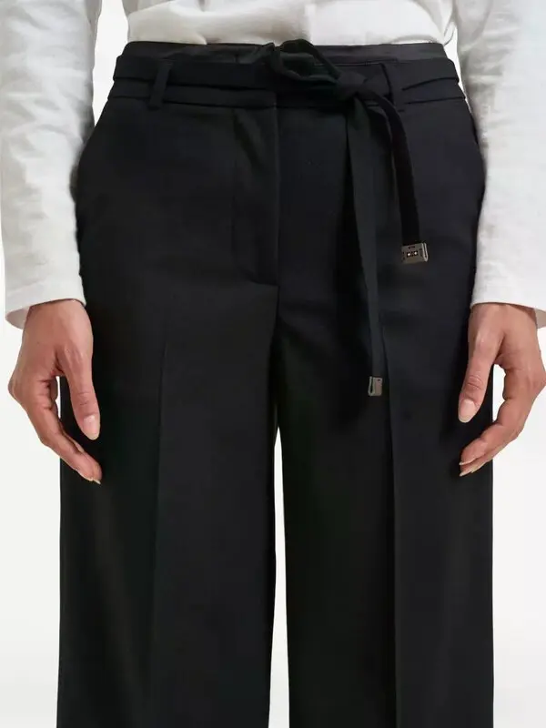 Peserico Belted Pressed-crease Trousers