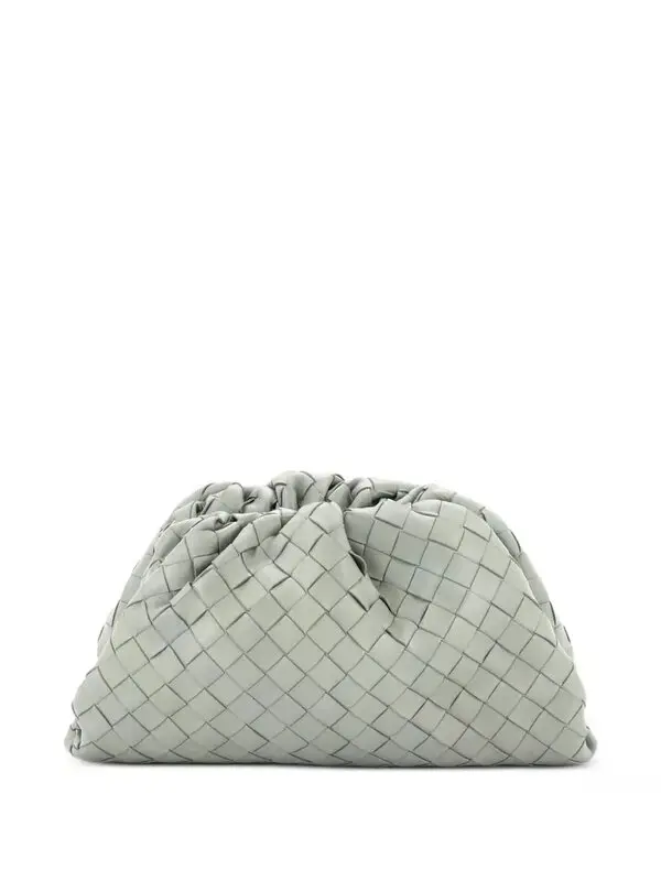 Bottega Veneta Intrecciato Nappa Cross Body Pouch - Green